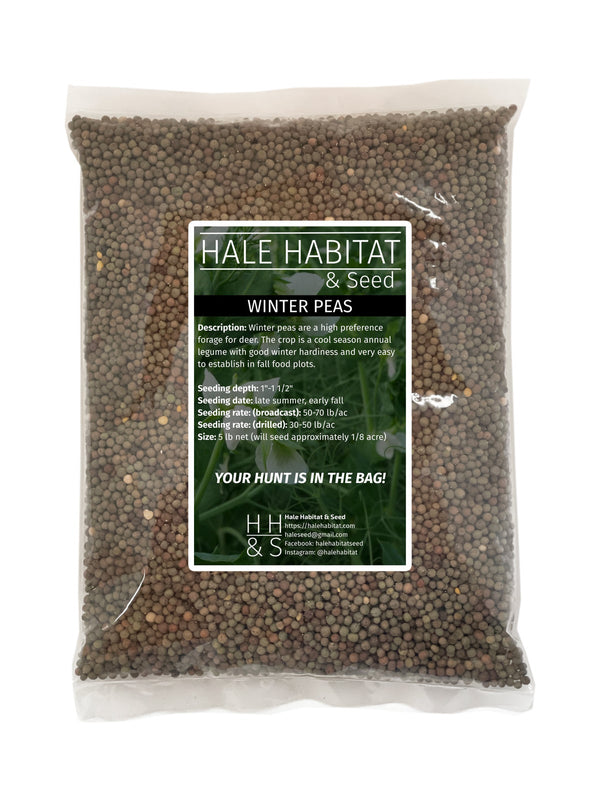 Nutritious Winter Peas for Wildlife Food Plots – Hale Habitat & Seed